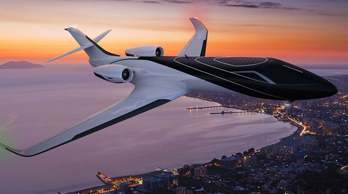 Концепция частного джета Ixion без окон | BURO.