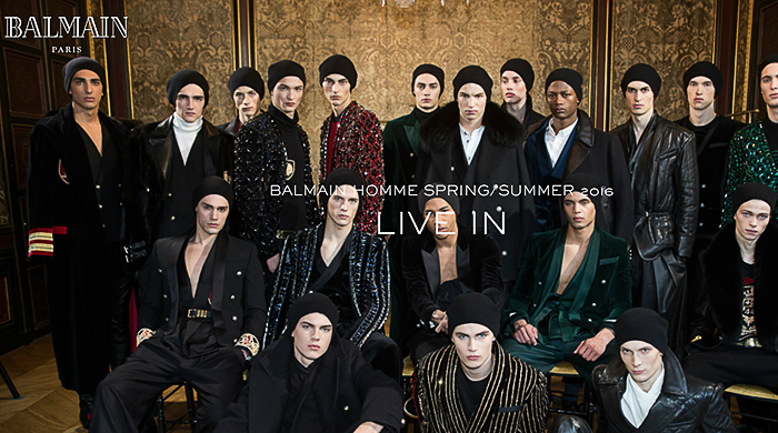 Прямая трансляция показа Balmain Homme, весна-лето 2016 | BURO.